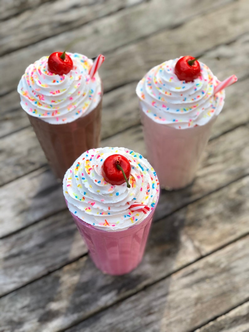Fake Milkshake Faux Milkshake Strawberry Milkshake - Etsy