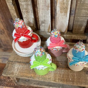 Fake Gumdrop Drinks, Fake Gumdrop Hot Chocolate, Christmas Tiered Tray ...