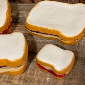 Fake Peanut Butter and Jelly Sandwich, PB&J Tiered Tray Decor, Fake ...