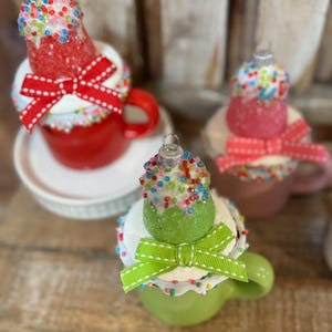 Fake Gumdrop Drinks, Fake Gumdrop Hot Chocolate, Christmas Tiered Tray ...