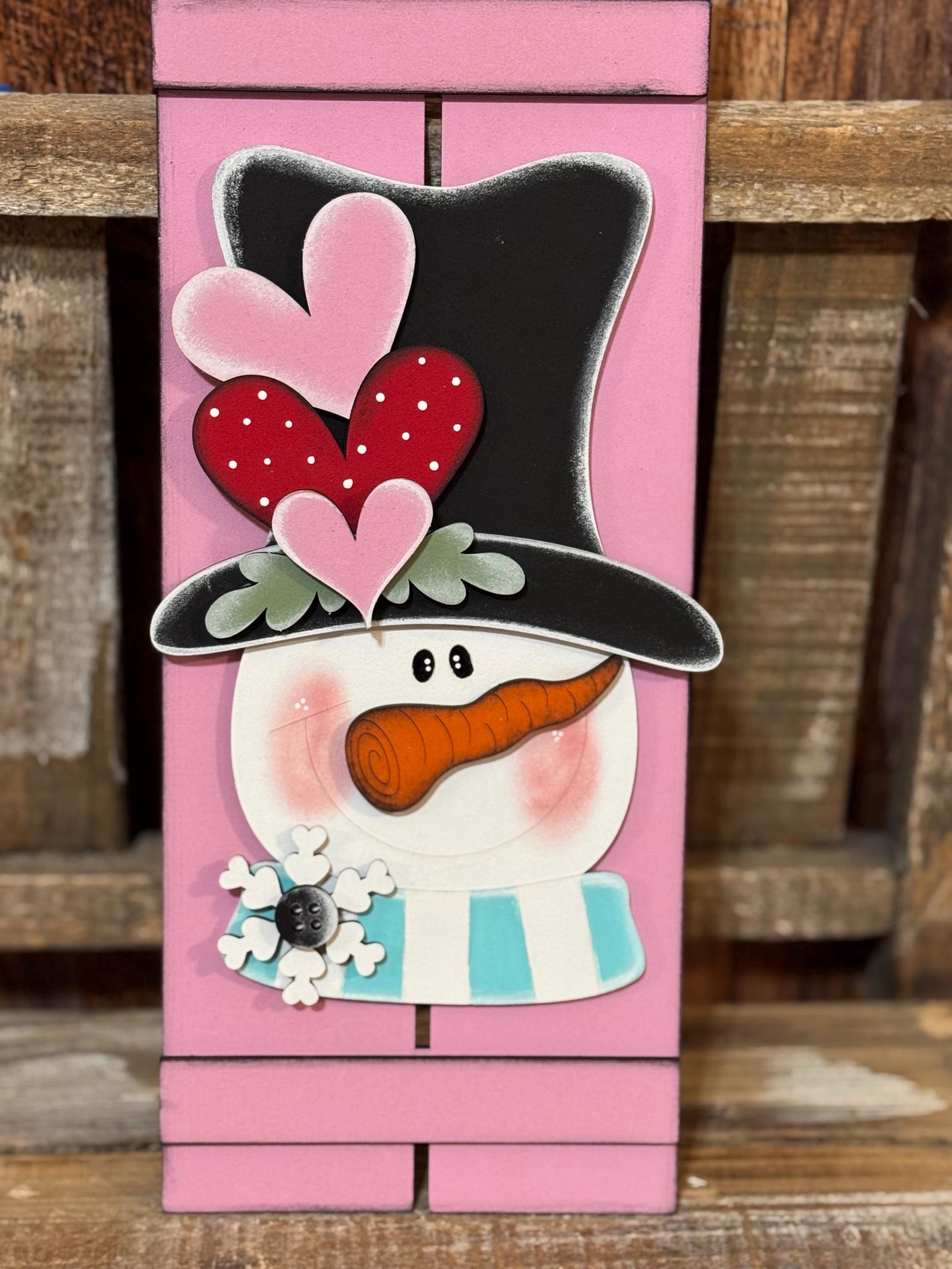 Snowman Valentine Wood Leaner, Winter Tiered Tray Decor, Valentine ...