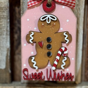 Gingerbread Tag Ornament, Gingerbread Tiered Tray Decor, Gingerbread ...