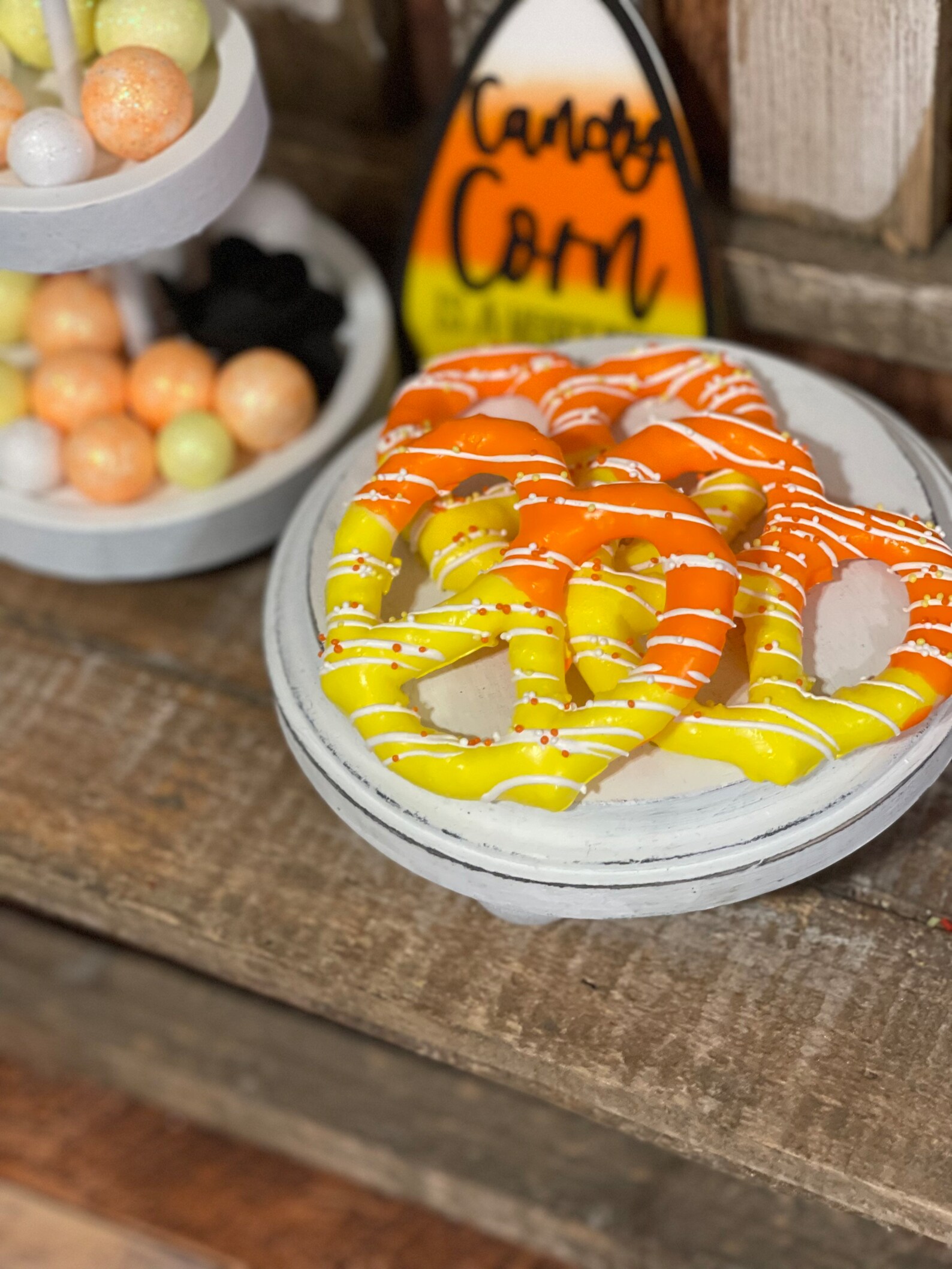 Fake Pretzels Fake Candy Corn Pretzels Candy Corn Decor - Etsy