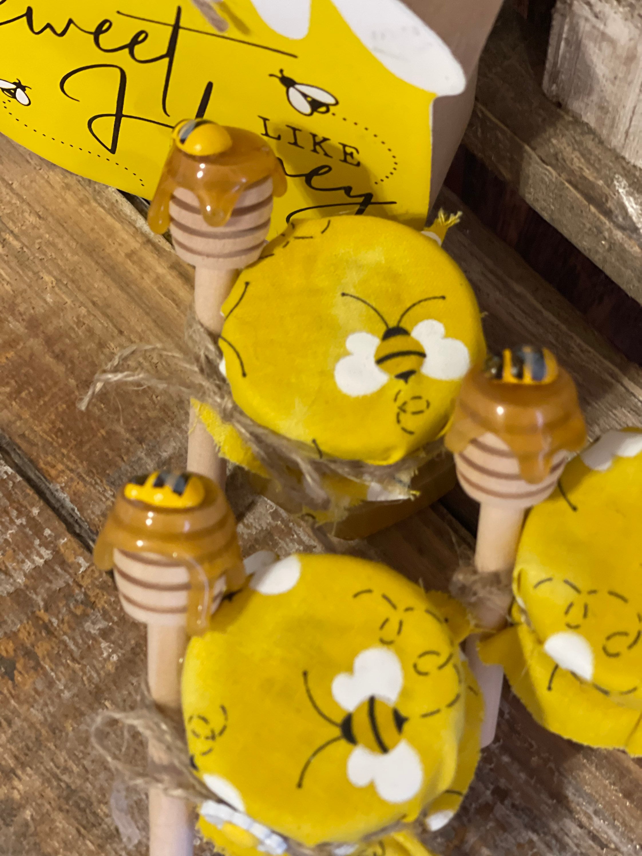 Fake Bee Honey Jars Bee Decor Fake Honey Bee Tiered Tray | Etsy