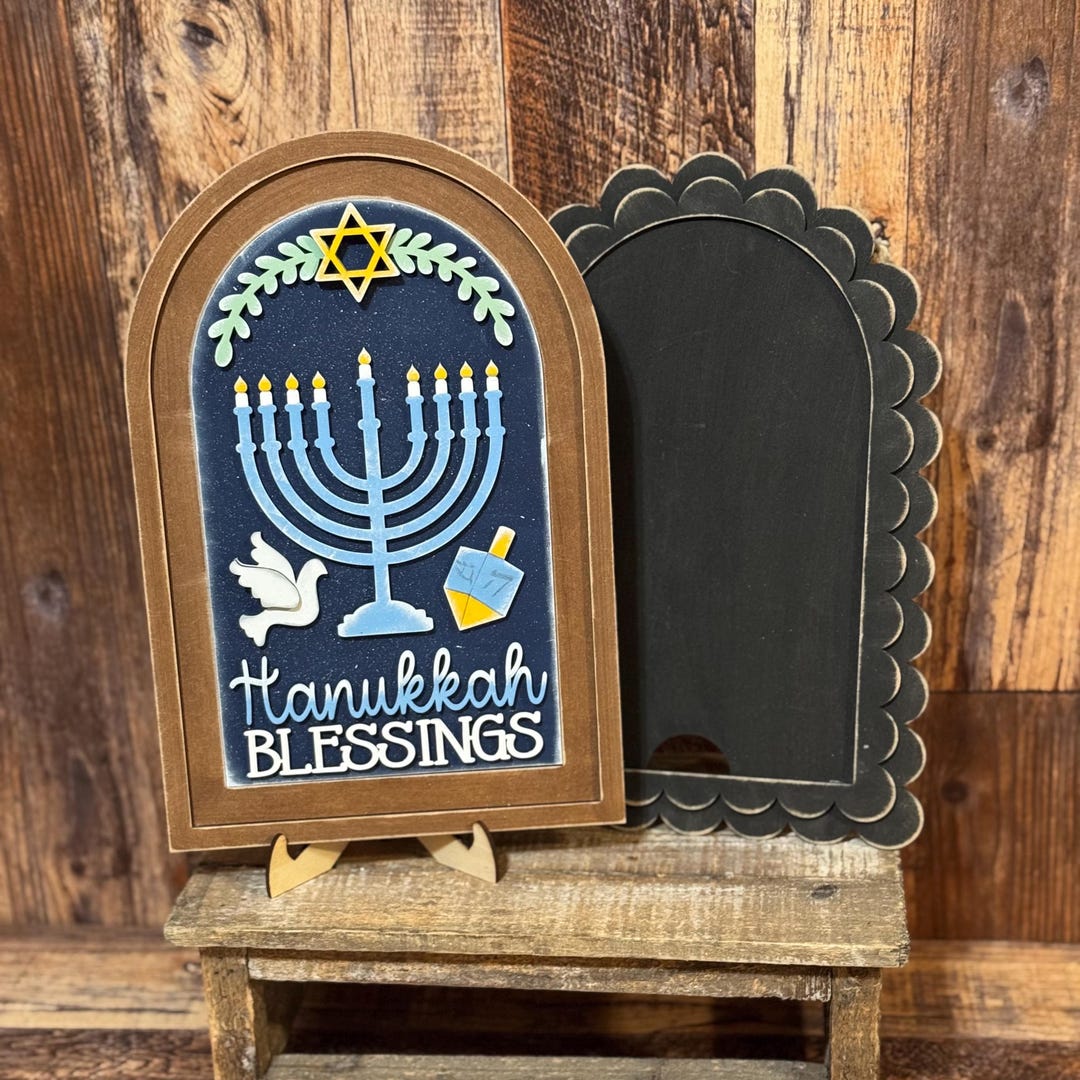 Large Interchangeable Arch Signs for Boho Frames, Hanukkah Arch Sign ...