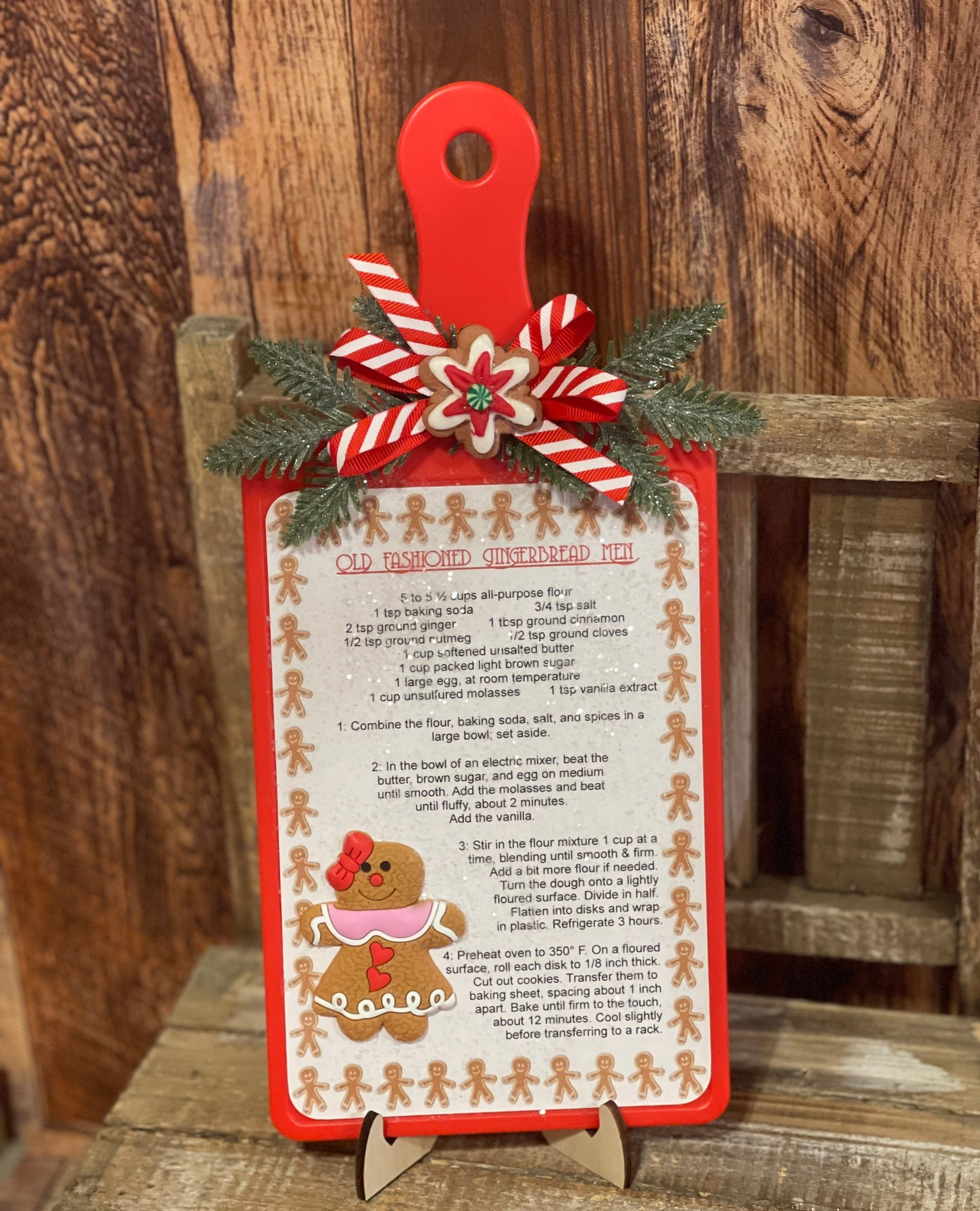 Gingerbread Cutting Board Gingerbread Decor Kitchen Decor - Etsy