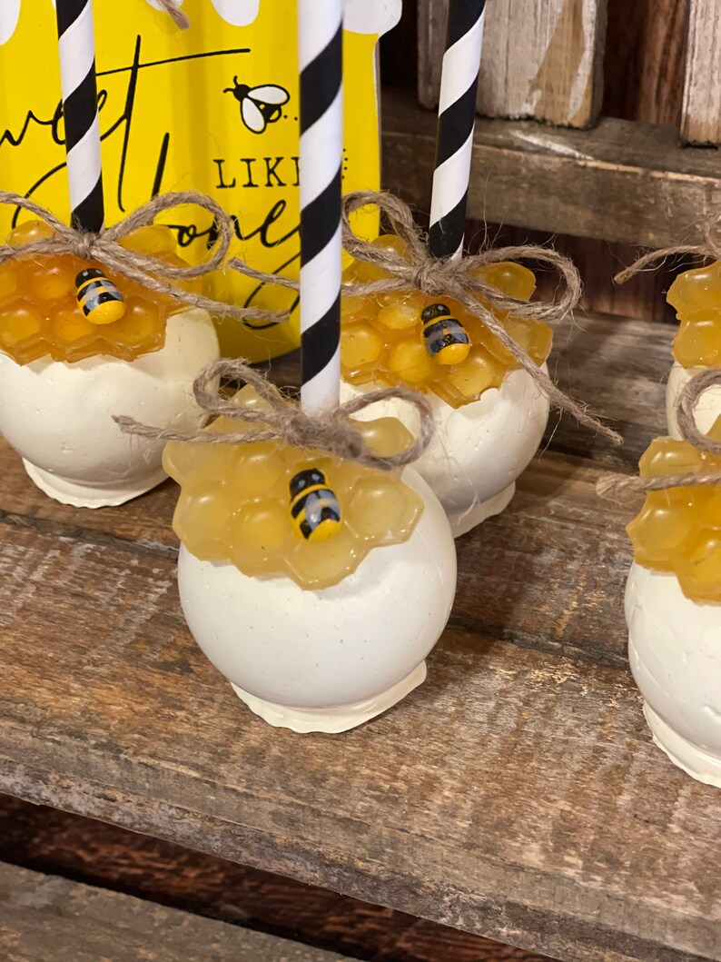 Fake Bee Cake Pops Fake Bee Cakesicles Bee Decor Fake - Etsy