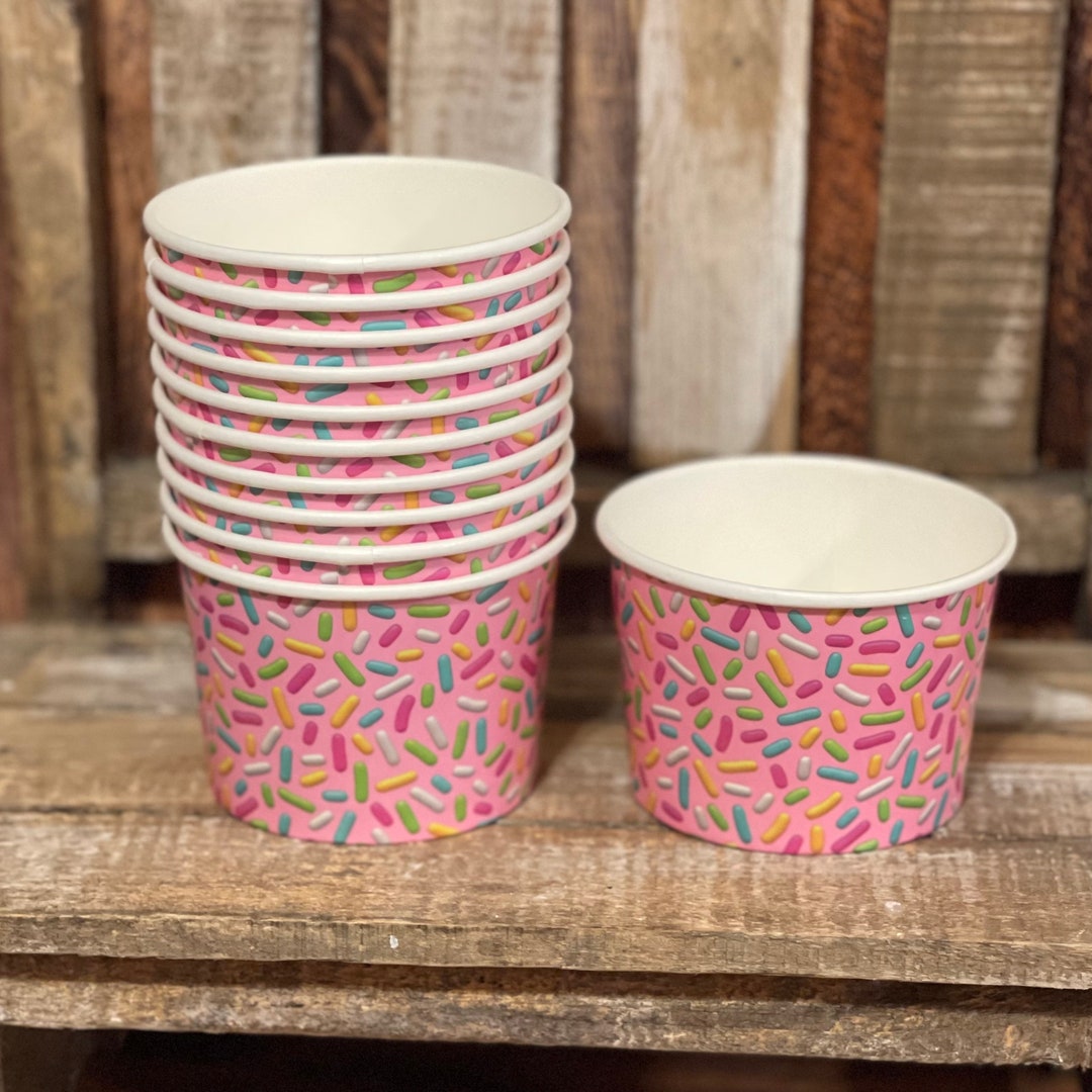 Sprinkle Ice Cream Cups, Tiered Tray Decor, Ice Cream Paper Cups ...