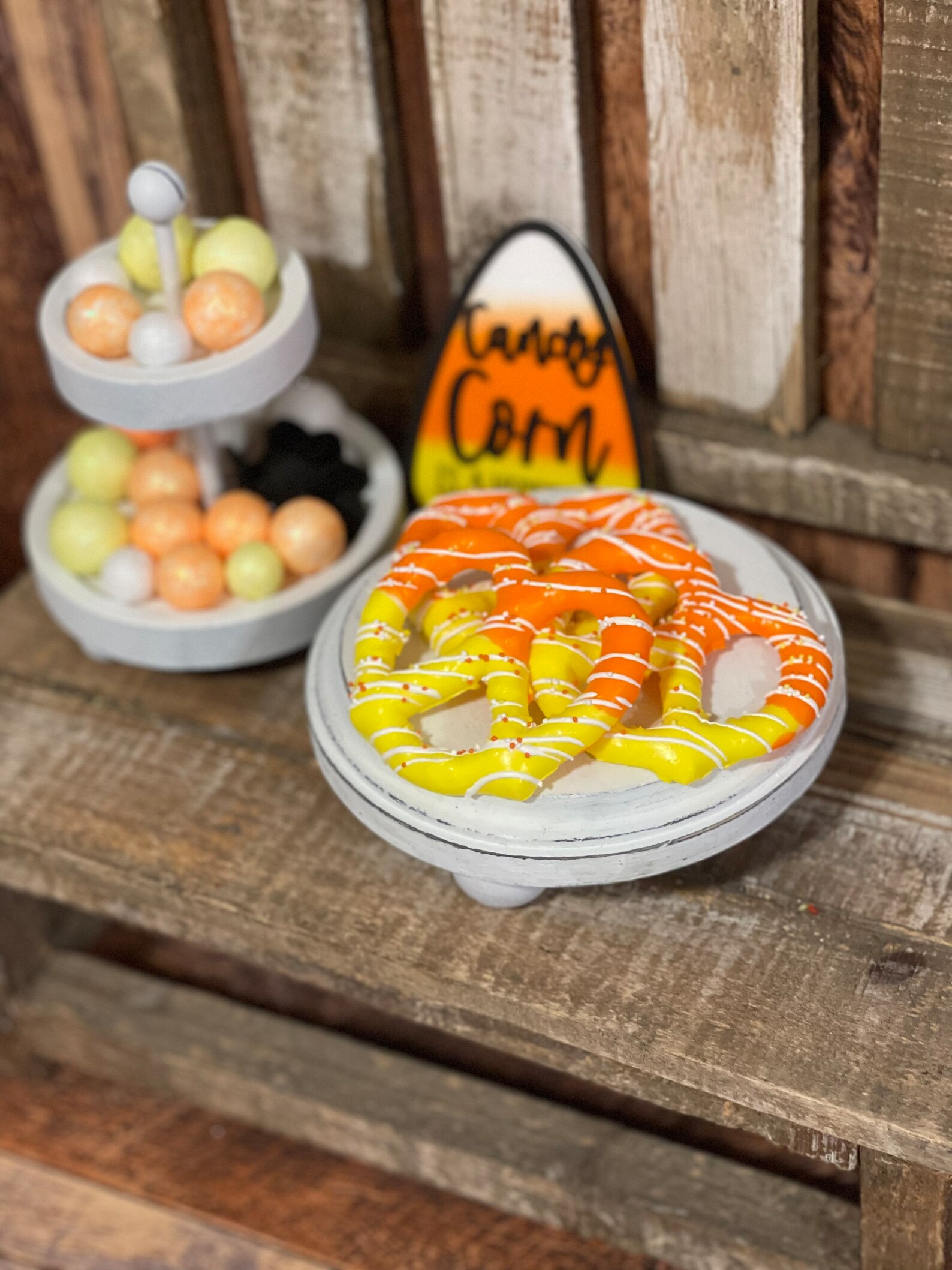 Fake Pretzels Fake Candy Corn Pretzels Candy Corn Decor - Etsy