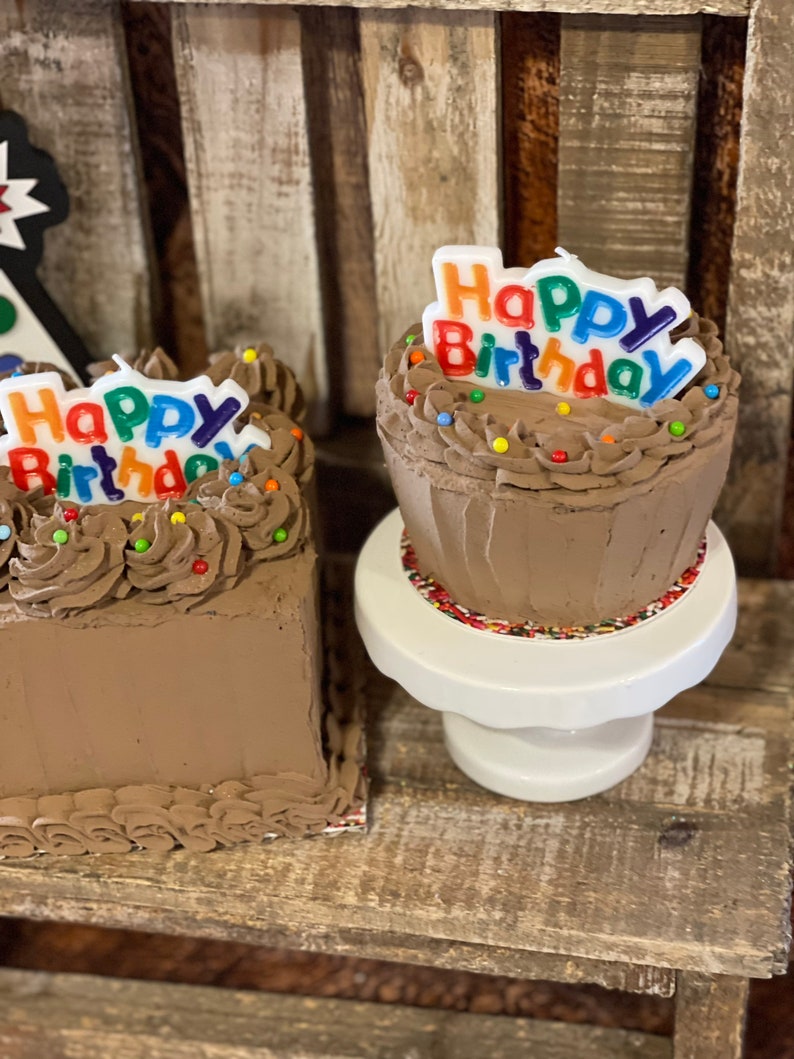 Birthday Fake Cakes Fake Birthday Cake Birthday Party Decor - Etsy