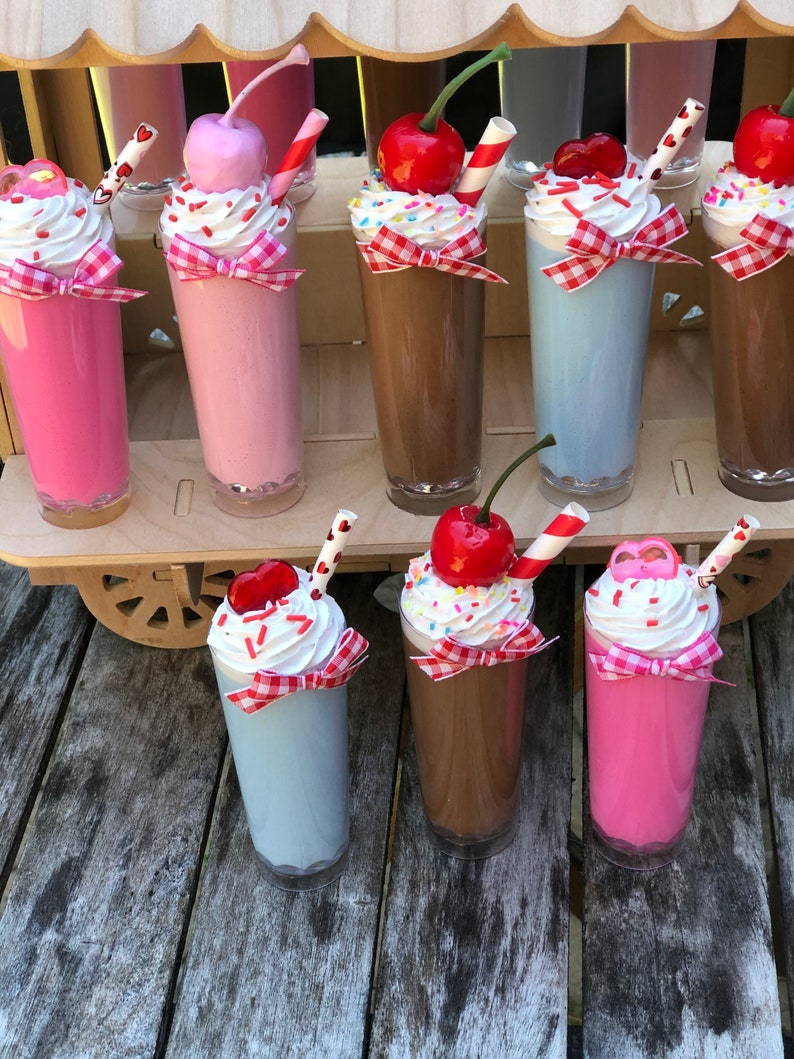 Fake Milkshake Faux Milkshake Strawberry Milkshake | Etsy