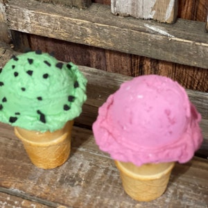 Fake Mini Ice Cream Cones, Realistic Ice Cream, Ice Cream Cone Decor ...