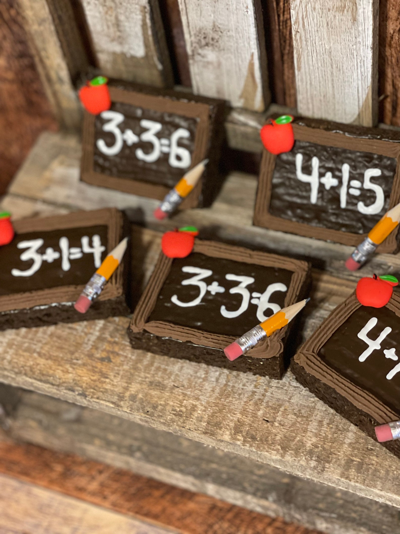 Fake Chalkboard Brownies School Decor School Tiered Tray - Etsy