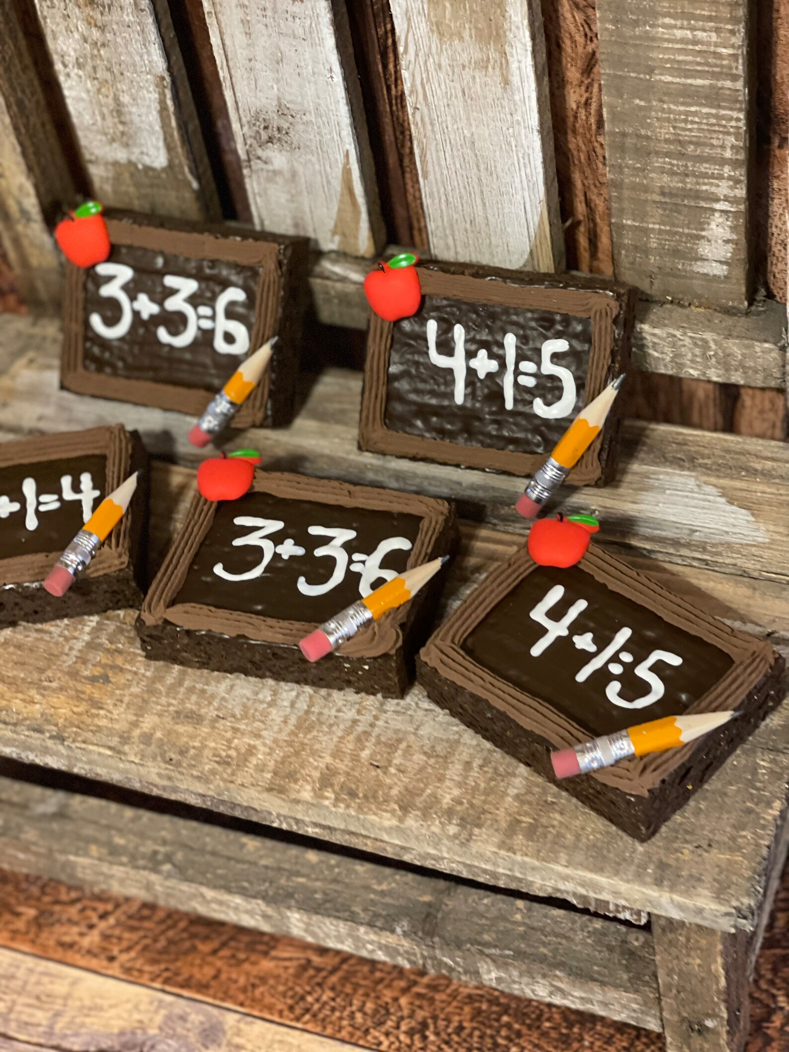 Fake Chalkboard Brownies School Decor School Tiered Tray - Etsy