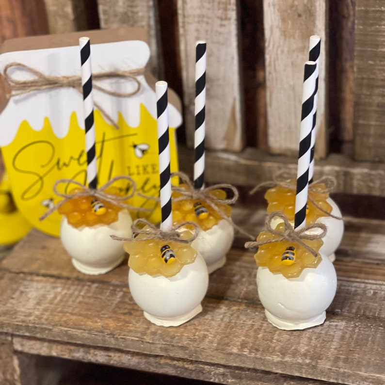 Fake Bee Cake Pops Fake Bee Cakesicles Bee Decor Fake - Etsy
