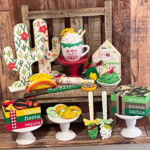 Fake Fiesta Scoop, Fiesta Decor, Fake Cheese, Fiesta Tiered Tray Decor ...