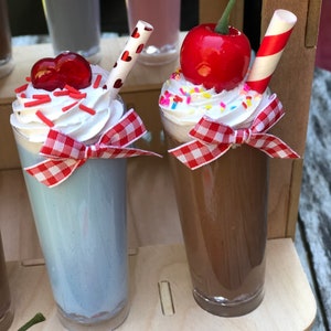 Fake Milkshake Faux Milkshake Strawberry Milkshake | Etsy