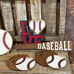 Baseball Tiered Tray Sign, Baseball Wood House Sign, Baseball Home Sign ...