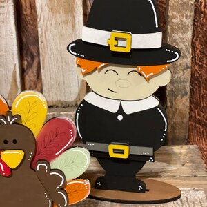 Thanksgiving Wood Signs, Pilgrim Wood Signs, Thanksgiving Tiered Tray ...