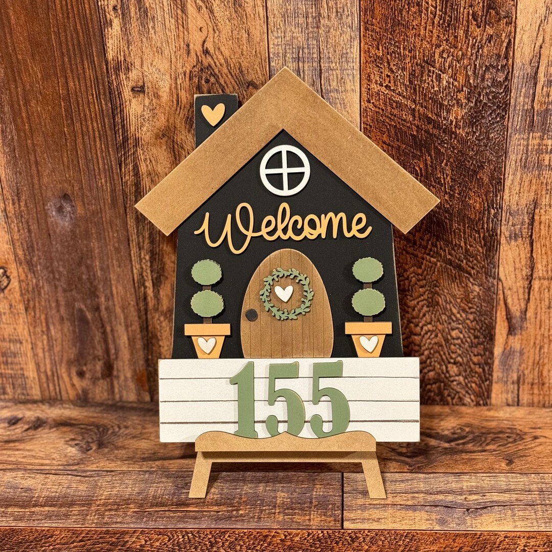 Welcome House Sign, House Sign for Wreaths, Wreath Wood Sign, House ...