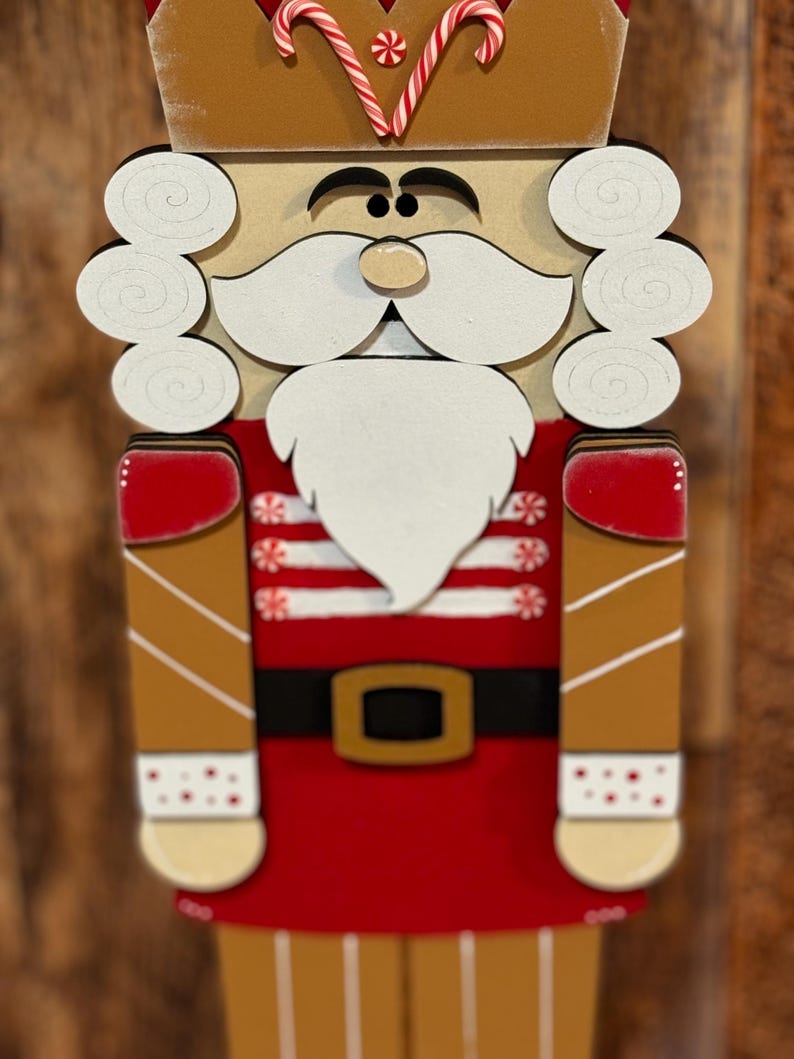 Gingerbread Nutcracker, Wood Nutcracker, Standing DIY Wood Nutcracker ...