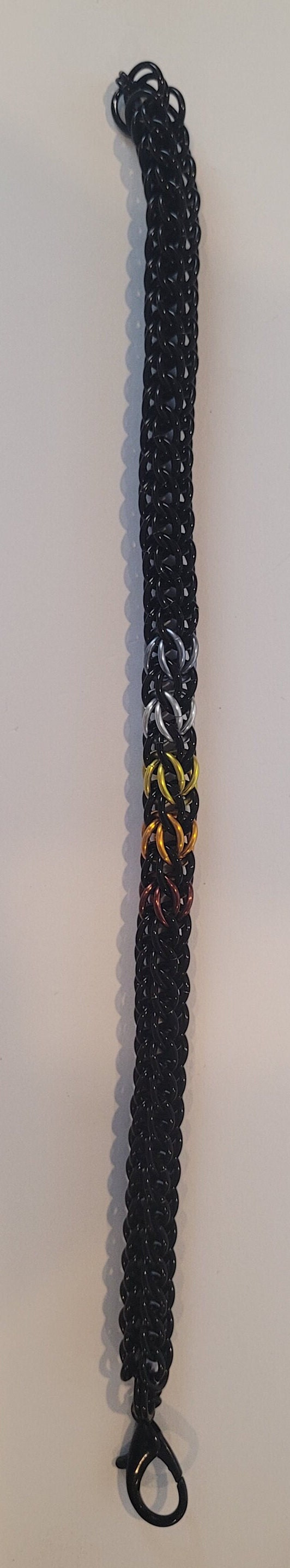 Bear LGBTQIA Pride Gay Flag Chainmail Bracelet Jewelry - Etsy