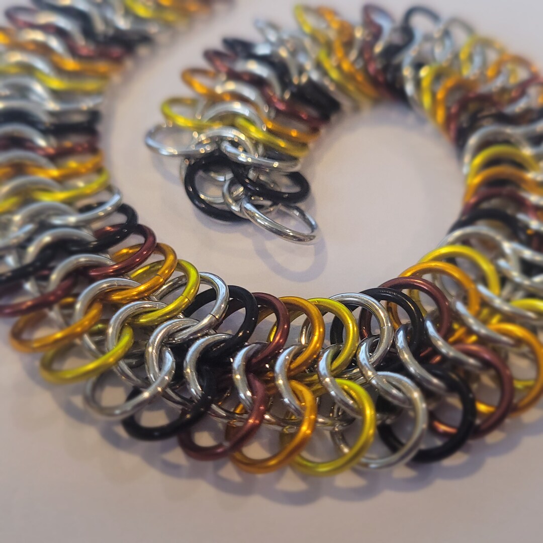 Bear LGBTQIA Gay Pride Chainmail Bracelet Jewelry - Etsy