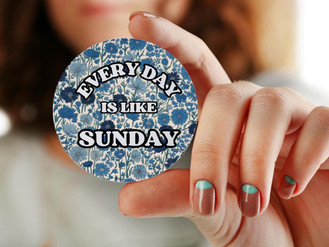 Morrissey Every Day is Like Sunday Button, Pin, Magnet, Music, Floral ...