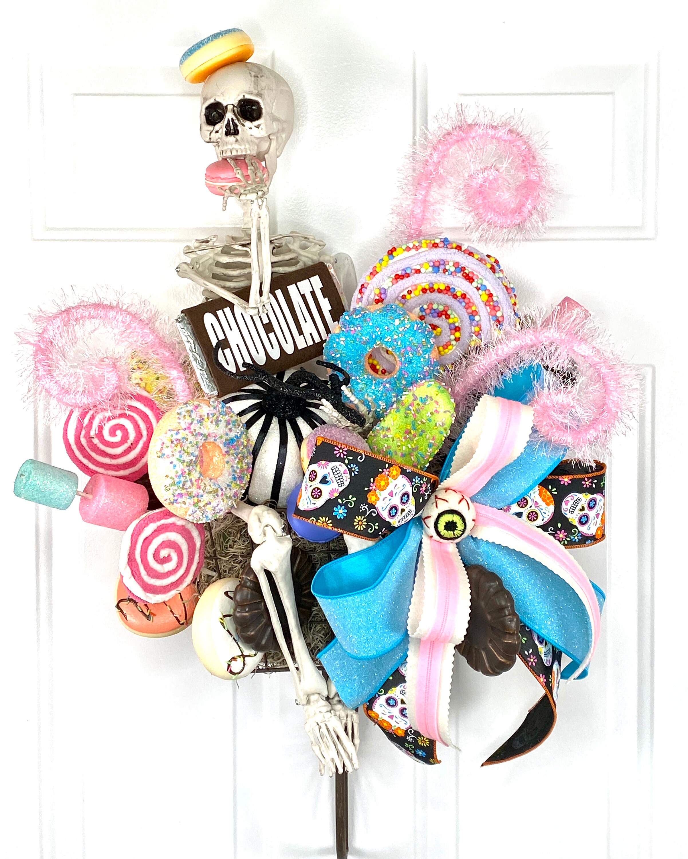 Skeleton Candy Wall Decor Halloween Decor Halloween Wall | Etsy