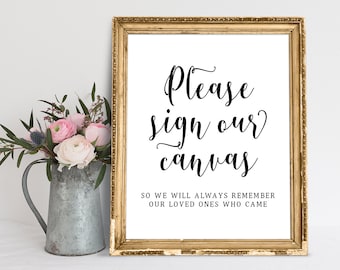 Canvas Wedding Sign - Etsy