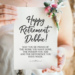 Happy Retirement, May You Be Proud of the Work You Have Done ...