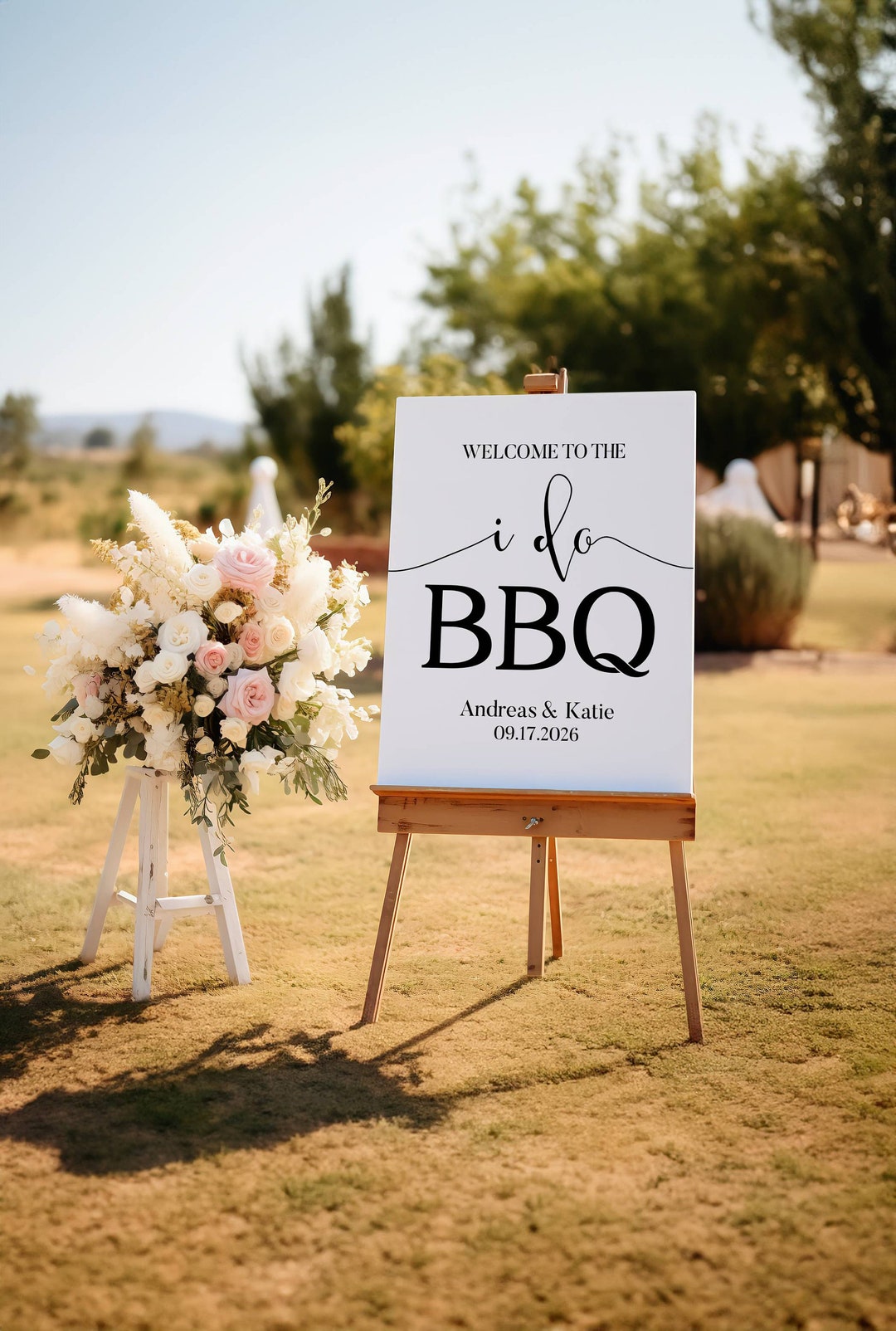 Personalized I Do BBQ Wedding Sign: Custom Wedding Print (PDF & JPG) - Etsy