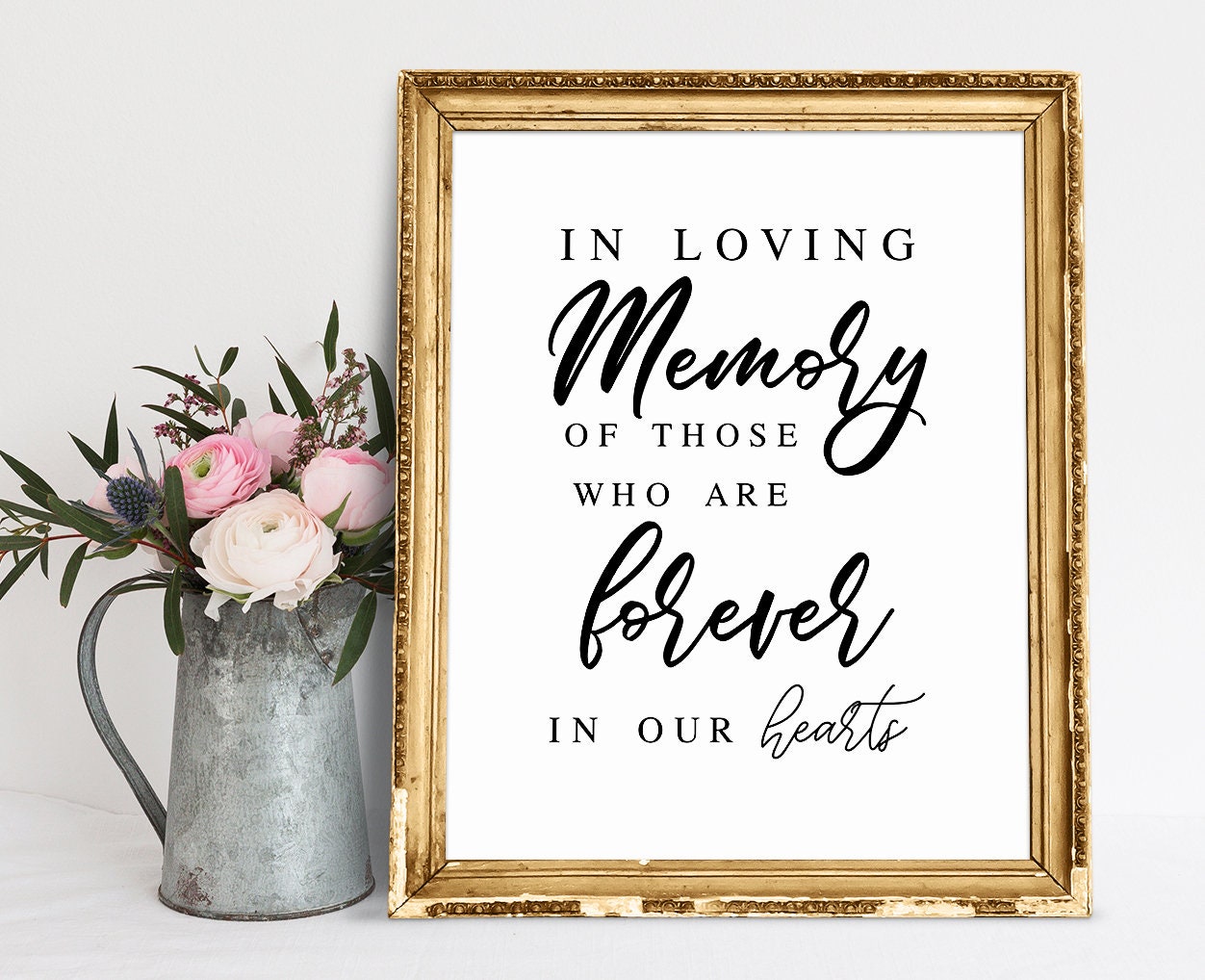 Wedding Signs in Loving Memory of Those Who Are Forever in | Etsy