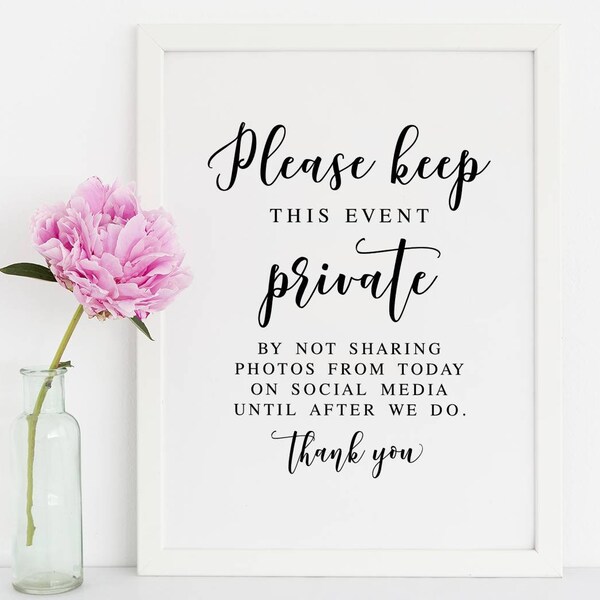 Private Event Sign - Etsy