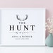 The Hunt is Over, Wedding Signs, Personalized Engagement Sign, Wedding ...