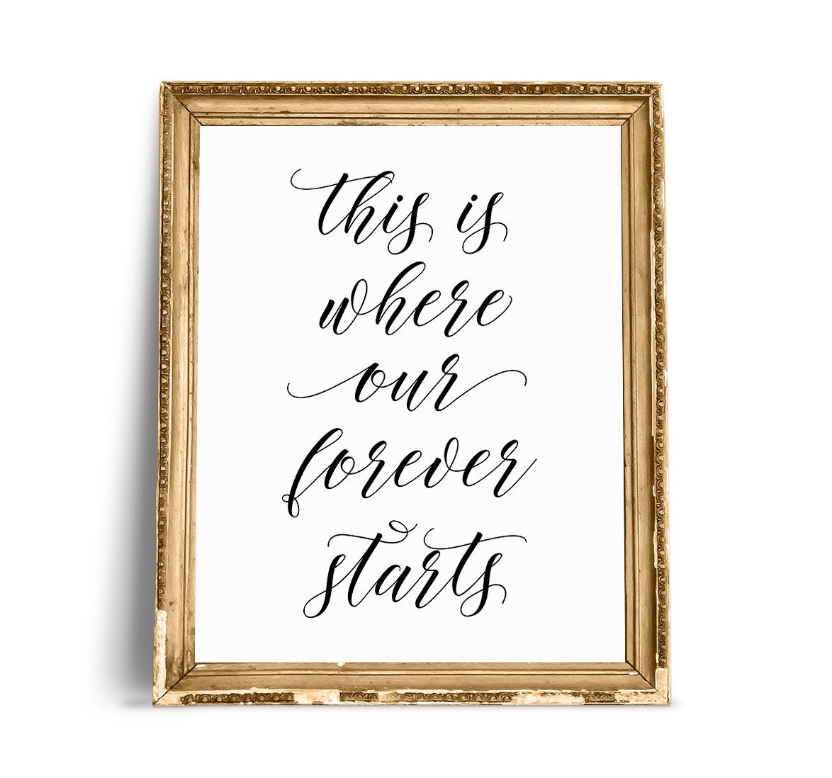 Wedding Quote Sign: This is Where Our Forever Starts (digital Download ...