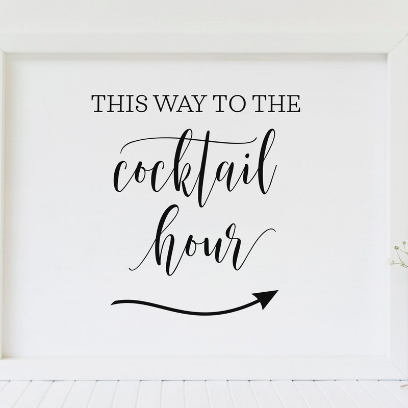 Cocktail Hour Sign - Etsy