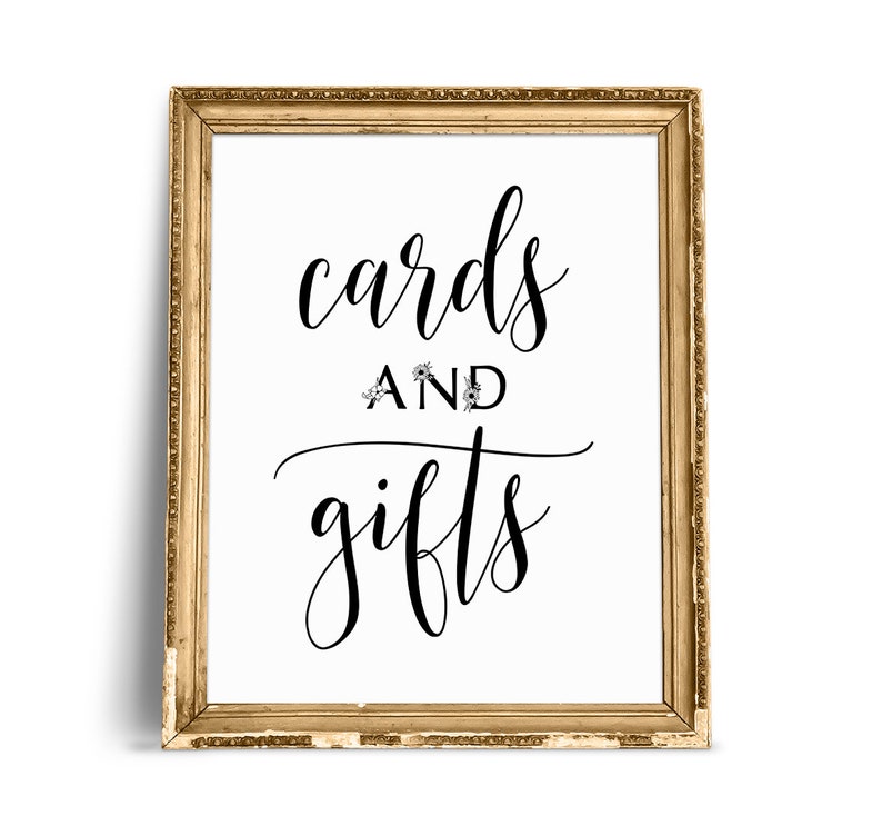 Cards and Gifts Sign Wedding Signs Wedding Reception Signs - Etsy