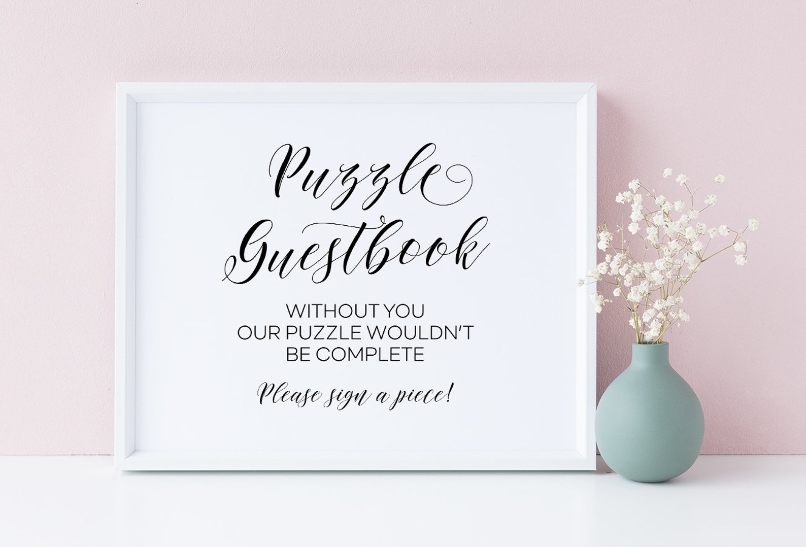 Puzzle Guestbook Without You Our Puzzle Wouldn't Be - Etsy