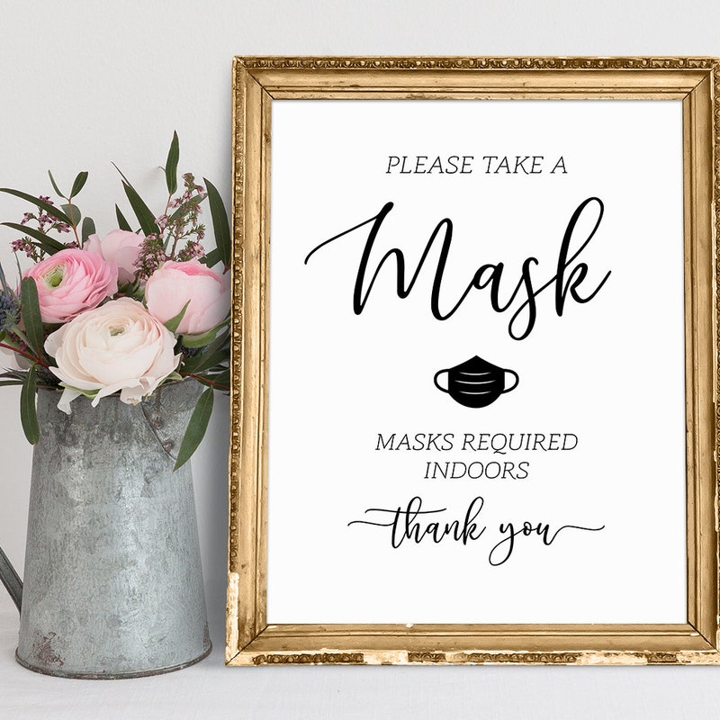 Wedding Mask Sign - Etsy