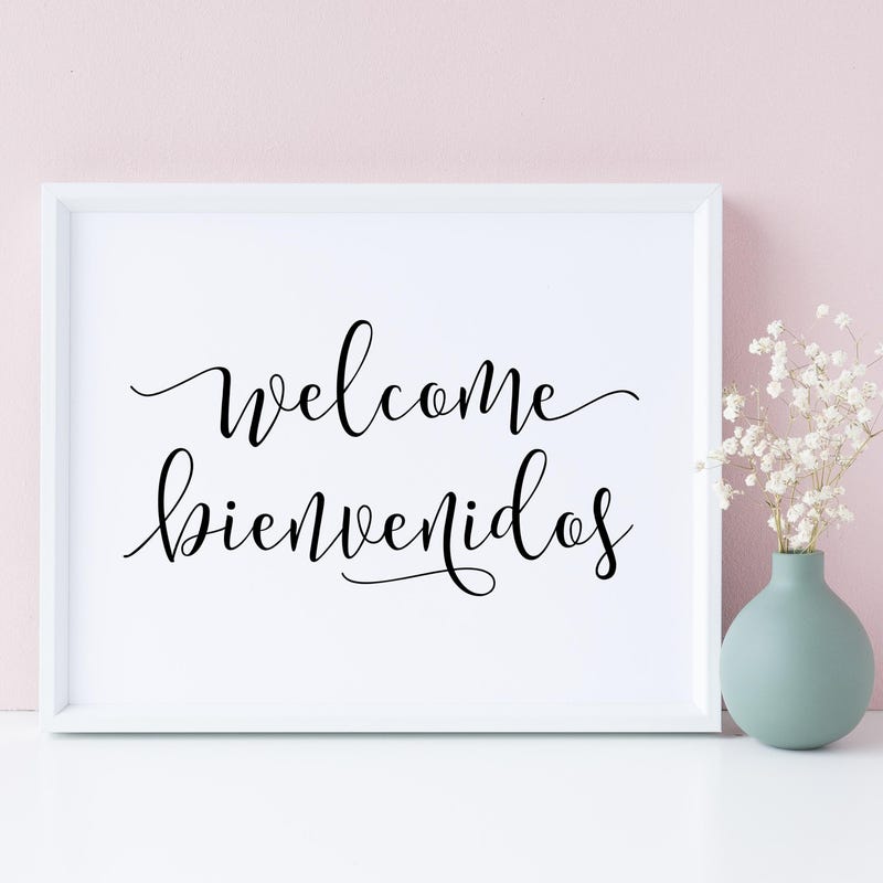 Spanish Welcome Sign - Etsy