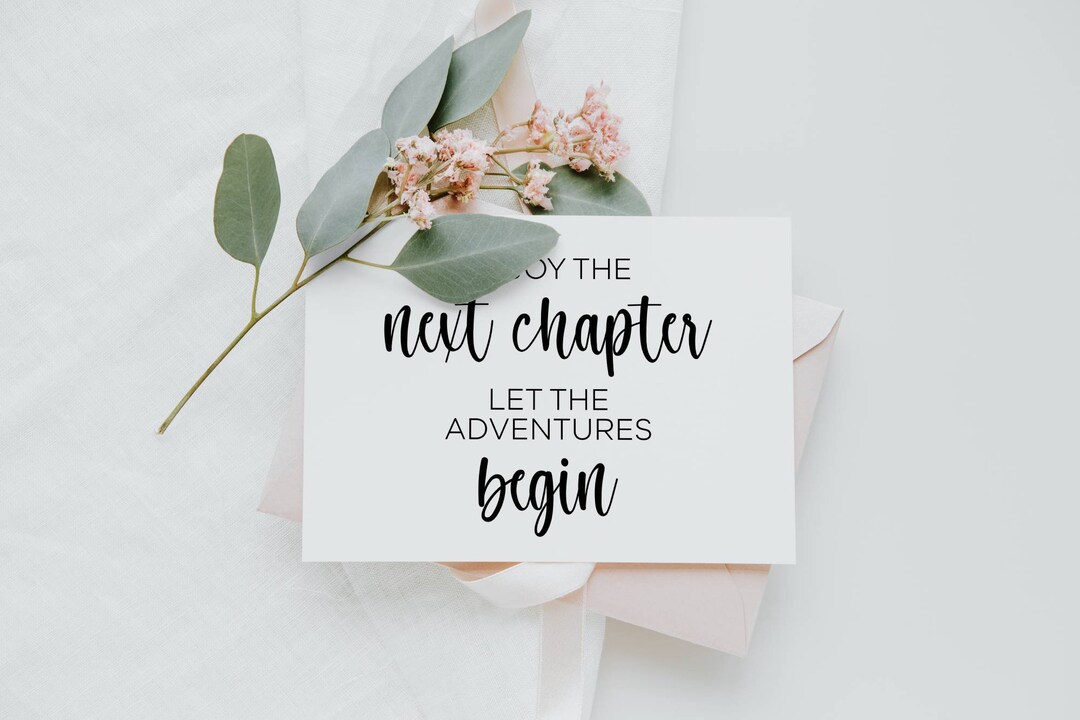 Enjoy the Next Chapter, Let the Adventures Begin, Retirement Signs ...