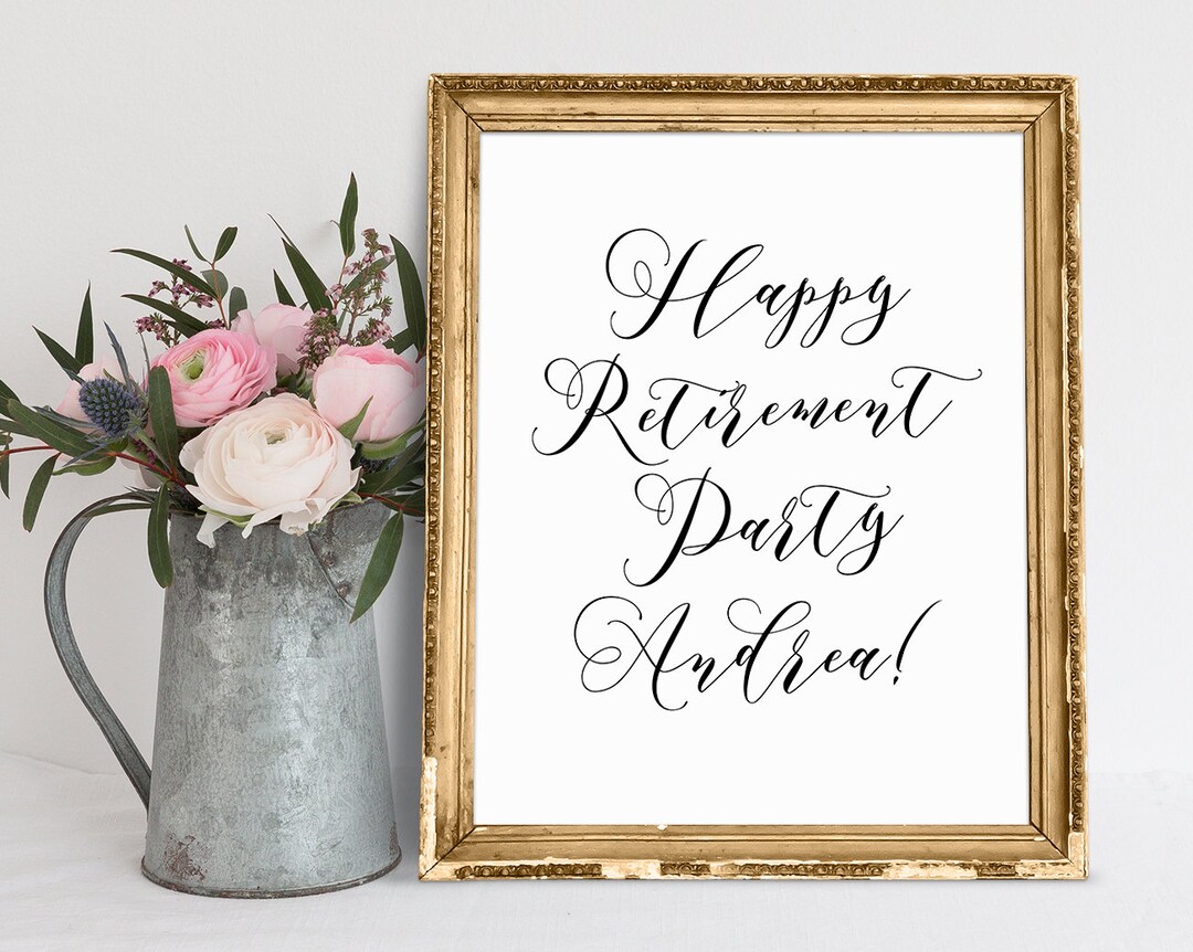 Happy Retirement Sign, Retirement Party Sign, Happy Retirement, Custom ...