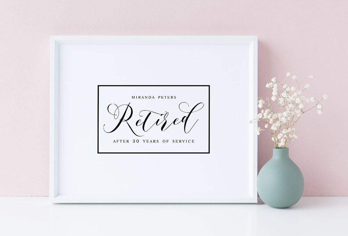 Retirement Gift Sign Retirement Signature Gift Sign Coworker - Etsy