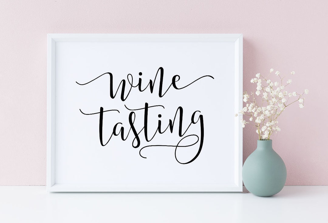 Wine Tasting Printable, Wine Tasting Sign, Wine Tasting Party Sign ...