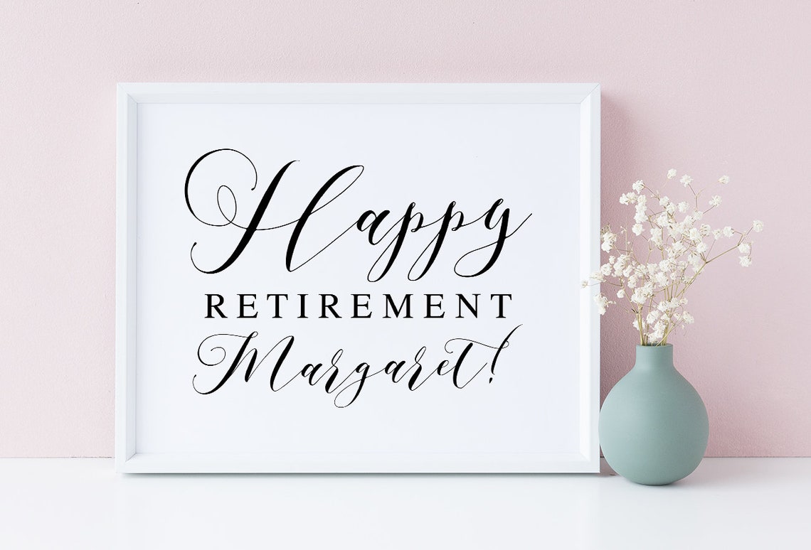 Happy Retirement Sign Retirement Party Sign Retirement - Etsy
