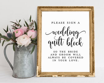 Wedding Quilt Block Sign - Etsy