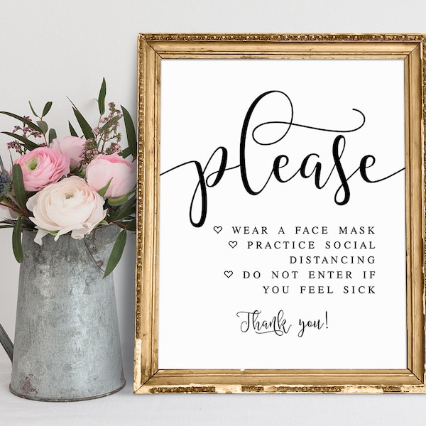 If You Are Sick Do Not Enter Sign - Etsy