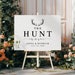 The Hunt is Over, Wedding Signs, Personalized Engagement Sign, Wedding ...