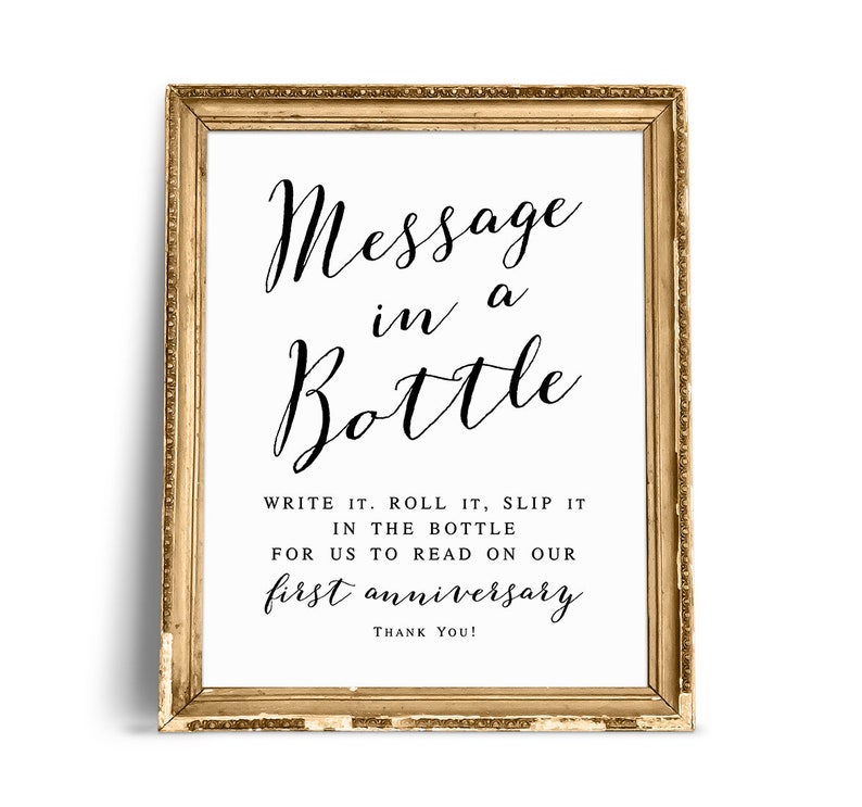 Message in A Bottle Wedding Signs Bottle Guestbook Bottle - Etsy